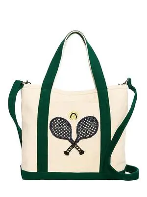 Aqua Mini Canvas Tote - Green