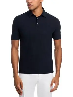 SLOWEAR Ice Cotton Short Sleeve Polo Shirt - Black