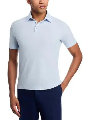SLOWEAR Ice Cotton Short Sleeve Polo Shirt - Light Blue