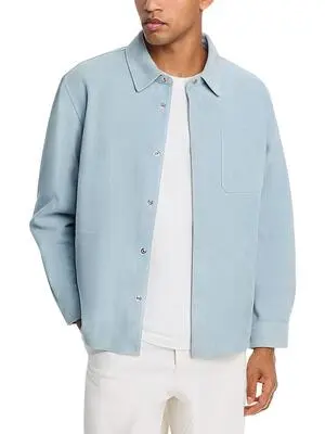 FRAME Suede Shirt - Pale Blue