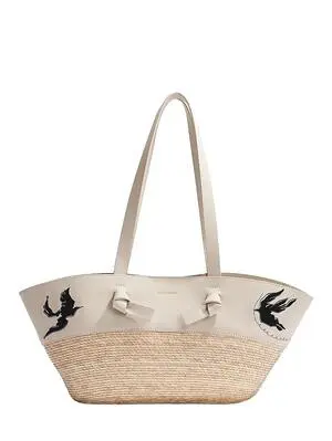 Altuzarra Knot Small Basket Tote - Ivory Bird