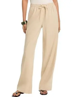 Vince Mid Rise Wide Leg Pants - Dune