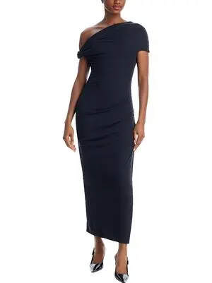 Paris Georgia Ida One Shoulder Dress - Black