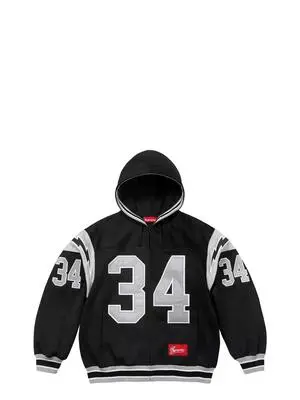 Supreme Zip Football Hoodie - Black