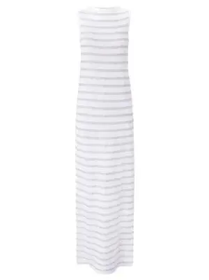 Missoni Crew-neck Striped Maxi Dress - White