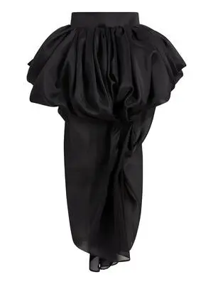 Khaite Tessa Silk Organza Maxi Skirt - Black