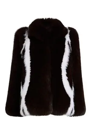 Khaite Saraphina Fox-fur Coat - Brown
