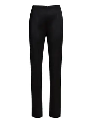 KHAITE Ryden Sateen-Wool Straight-Leg Pants