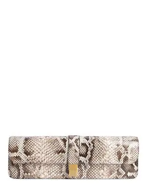 Khaite Blake Python Clutch - Neutral