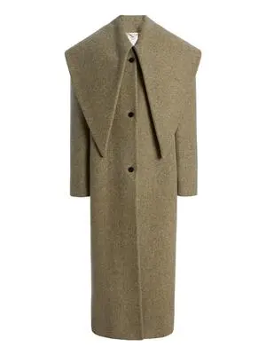 Calvin Klein Greta Wool Overcoat - Khaki