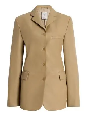 Calvin Klein Francine Leather Blazer - Tan