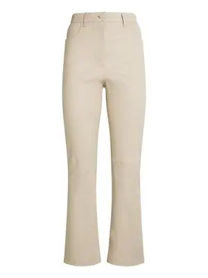 JOSEPH Leather Duke Trousers - Pink