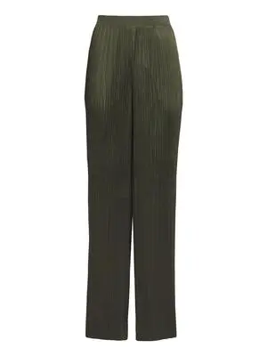 JOSEPH Satin Wide-leg Trousers - Green