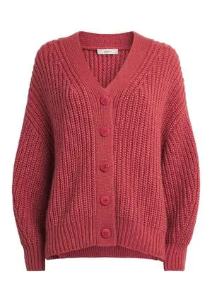 JOSEPH Wool-cashmere-silk Cirrus Cardigan - Pink