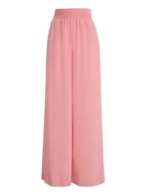 JOSEPH Satin Twill Nour Trousers - Pink