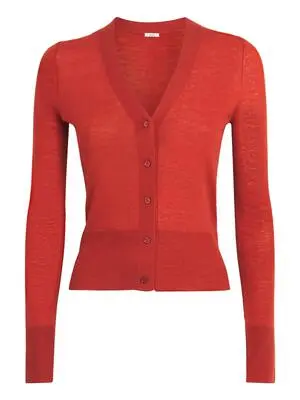 JOSEPH Cashair Cashmere Cardigan - Red