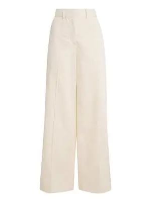 JOSEPH Cotton-linen Jnane Trousers - Beige