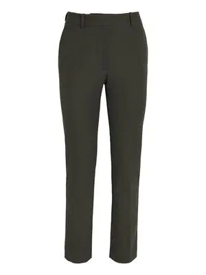 JOSEPH Stretch-gabardine Tafira Trousers - Green