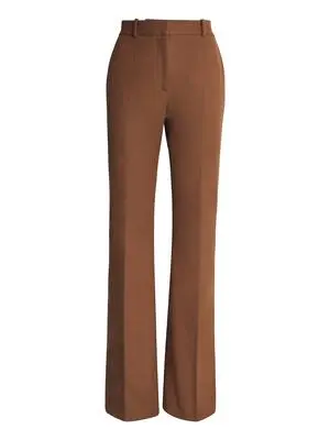 JOSEPH Gabardine Tafira Trousers - Brown