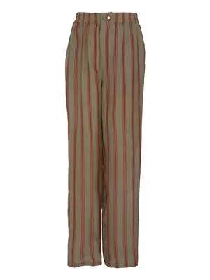 Saint Laurent Stripe Wide-leg Trousers - Nude