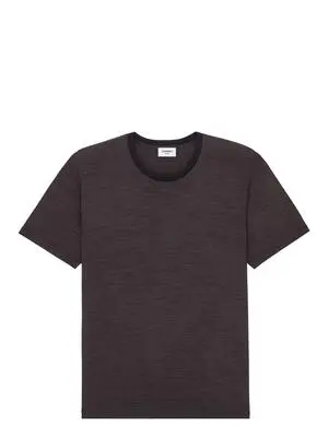 Saint Laurent Wool Stripe Cassandre T-shirt - Black