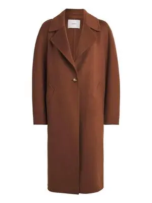 JOSEPH Double-faced Cashmere Coat - Brown