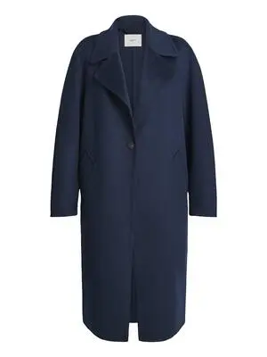 JOSEPH Double-faced Cashmere Overcoat - Blue