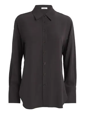 JOSEPH Silk Joe Shirt - Brown