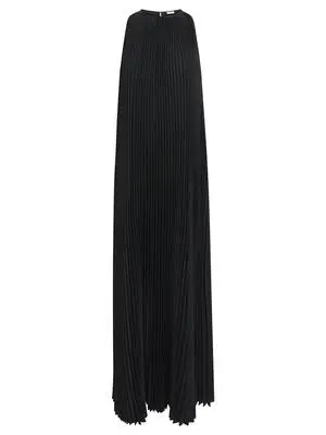 JOSEPH Chenes Pleated Maxi Dress - Black