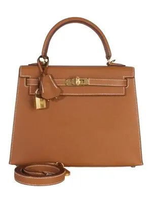 Hermès Gold Epsom Sellier Kelly 25 Ghw - Brown