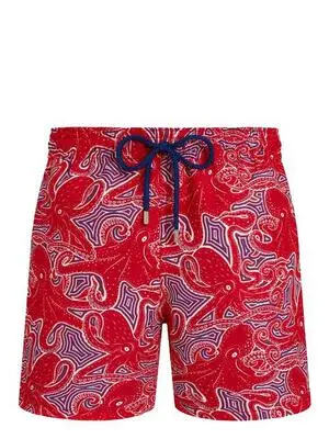 Vilebrequin Printed Swim Shorts - Poppy Red