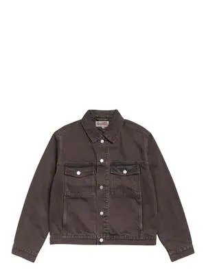 StÜssy Lined Denim Trucker Jacket - Brown