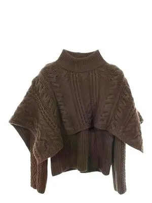 Hermès High-neck Cashmere Jumper - Brown