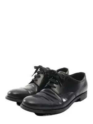 Prada 2000s Leather Derby Shoes - Black