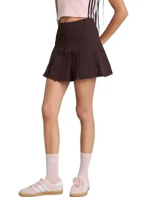Adidas Twill Pleated Skirt - Aurora Coffee