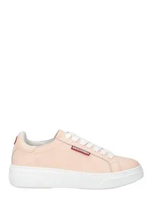 Dsquared2 Light Leather Low-Top Sneakers Pink