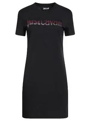 Just Cavalli Mini T-shirt Dress - Black