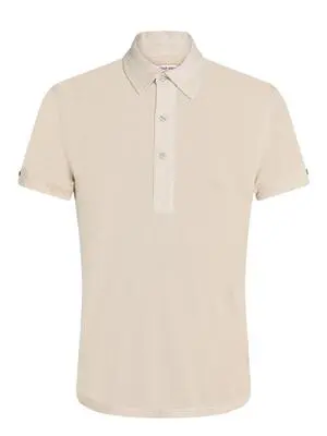 Orlebar Brown Sebastian Linenjersey Polo Shirt Stone