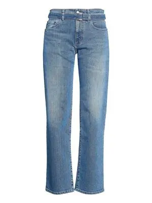 Proenza Schouler Ellsworth High-rise Straight-leg Jeans - Mid Denim