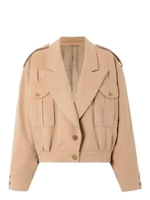 BLAZÉ MILANO Mystere Serama Oversized Wool-blend Jacket - Sand