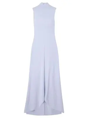 COURREGES Asymmetric Jersey Maxi Dress - Light Blue