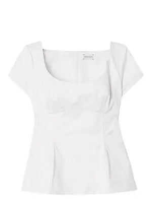 Magda Butrym Cotton-poplin Top - White