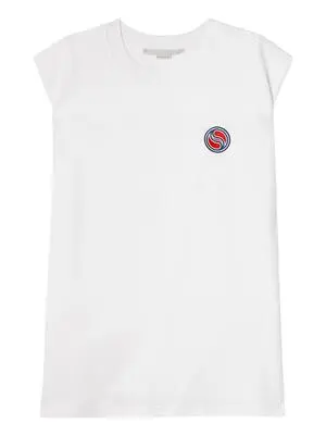 Stella McCartney Embroidered Cotton-jersey Tank - White