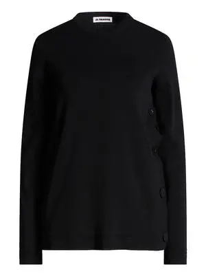 JIL SANDER Cotton-blend Sweater - Black