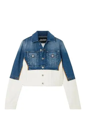 JEAN PAUL GAULTIER Two-tone Denim Jacket - Mid Denim