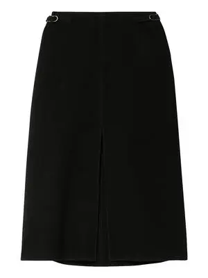 Gabriela Hearst Morelos Cashmere-felt Midi Skirt - Black