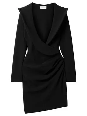 Magda Butrym Wrap-effect Draped Mini Dress - Black