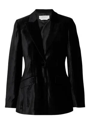 Gabriela Hearst Leary Silk-velvet Blazer - Black