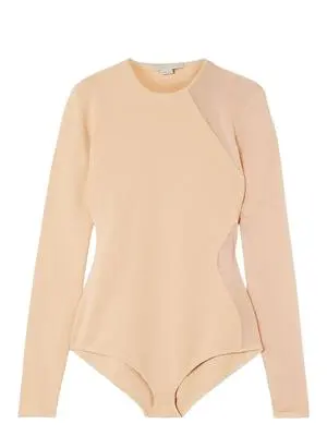 Stella McCartney Stretch-knit Cotton-blend Bodysuit - Beige