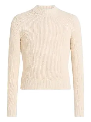 JIL SANDER Cotton-blend Sweater - Ecru